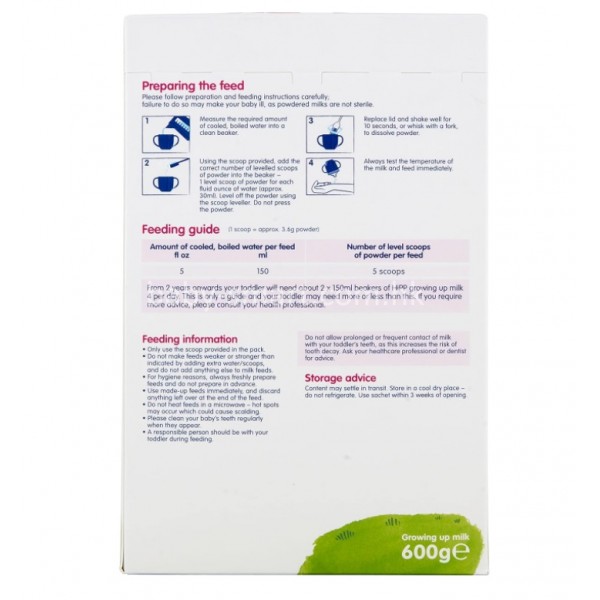 Hipp 喜寶(英版)兒童助長奶粉4號 (2yr+) 600g (BBD:04.07.2025) - Baby Smart 家兒寶寶